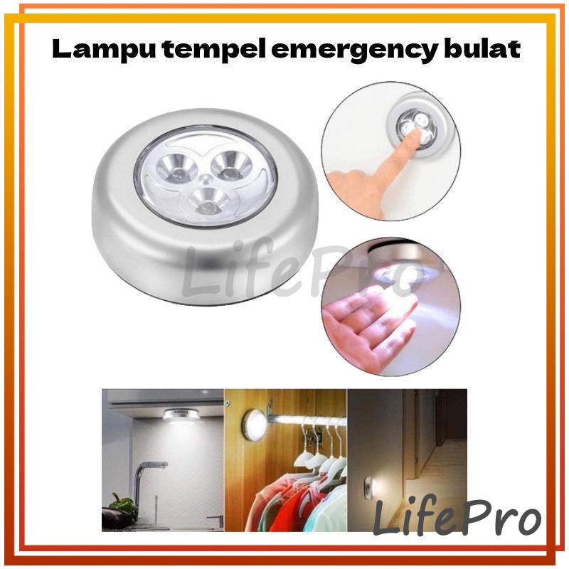 Jual Lifepro Emergency Lamp LED / Lampu Tempel Emergency Light Senter ...