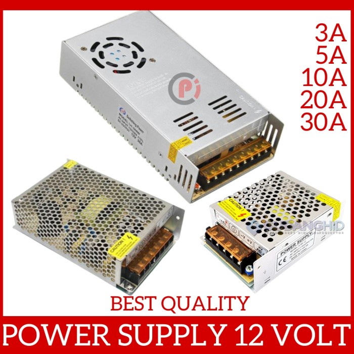 Jual PSU Adaptor Power Supply 12V 12 Volt DC 3A 5A 10A 20A 30A Untuk ...