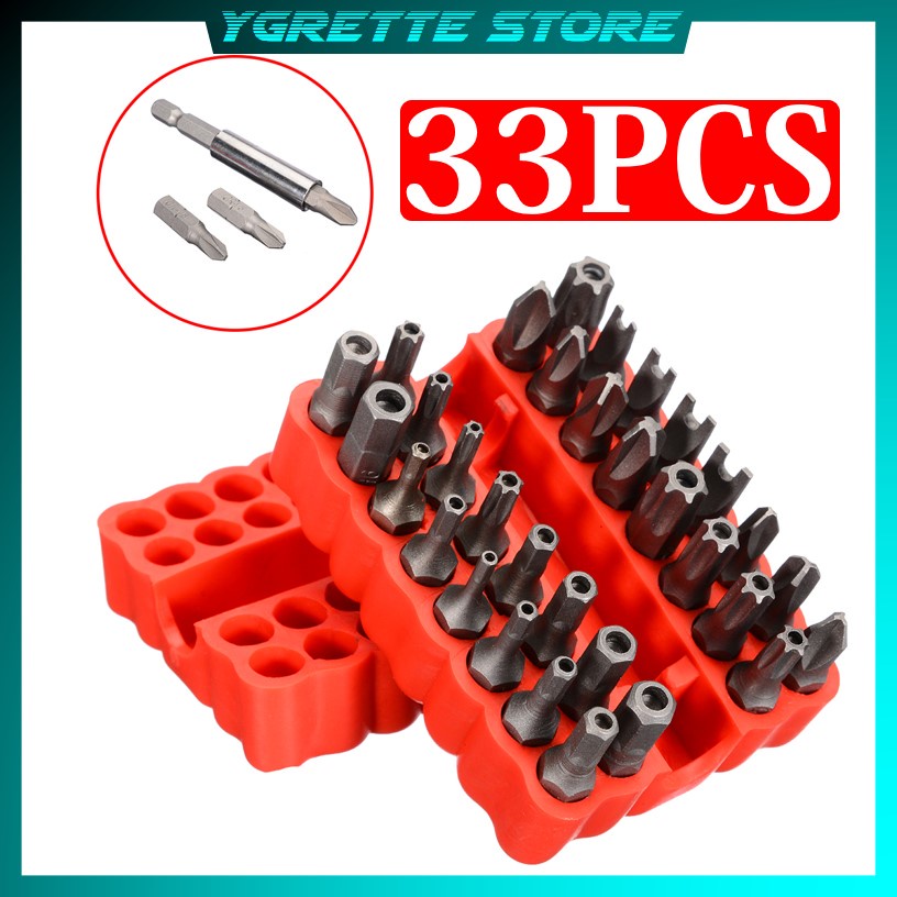Jual YGRETTE - HEONYIRRY Kepala Mata Obeng Screwdriver Hollow Bit 33 ...