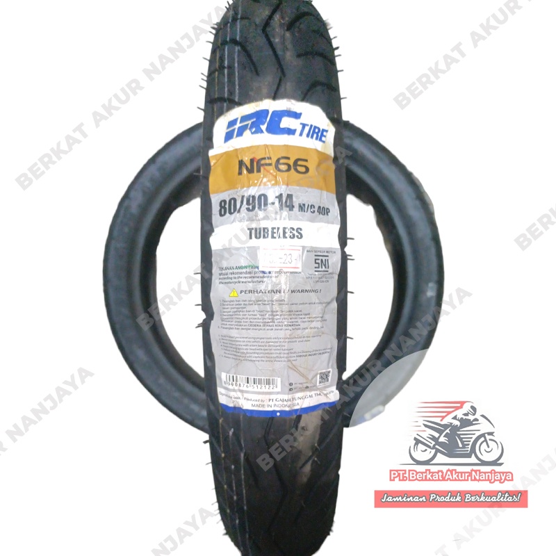 Jual Ban Depan Tubles Motor Matic HONDA BEAT, VARIO IRC NF66 80/90 Ring 14 | Shopee Indonesia