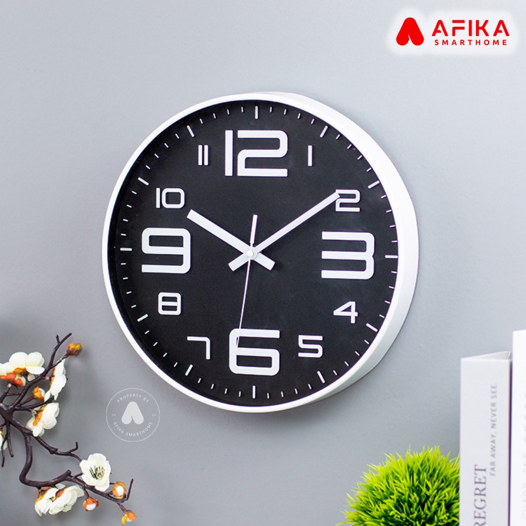 Jual Jam Dinding Bulat Quartz Creative Design Modern 29 cm | Shopee ...
