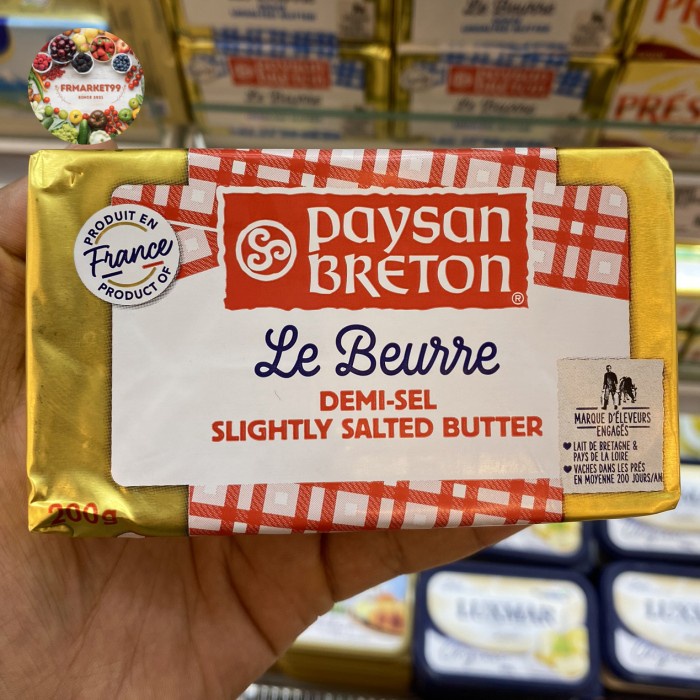 Jual Paysan Breton Demi-Sel Slightly Salted Butter | Butter Salted 200 ...