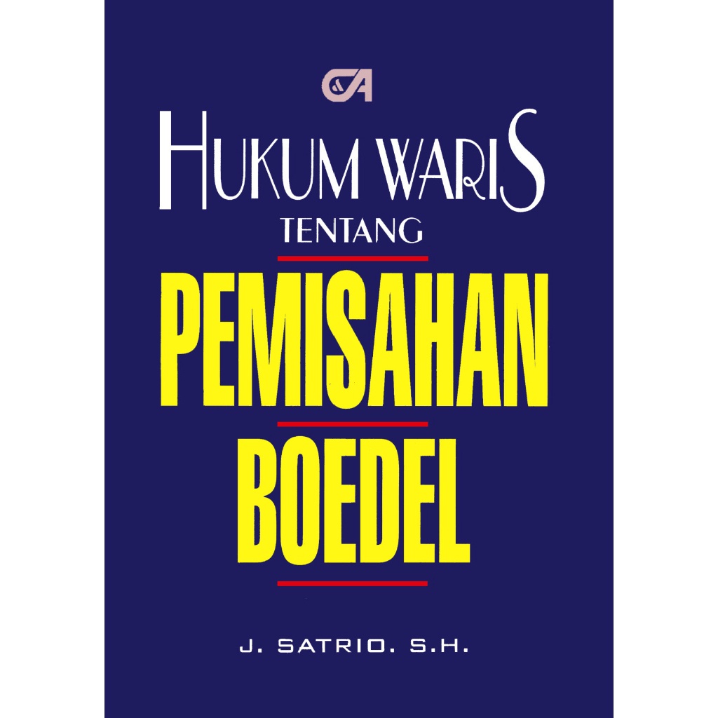 Jual Hukum Waris Tentang Pemisahan Boedel - J. Satrio | Shopee Indonesia