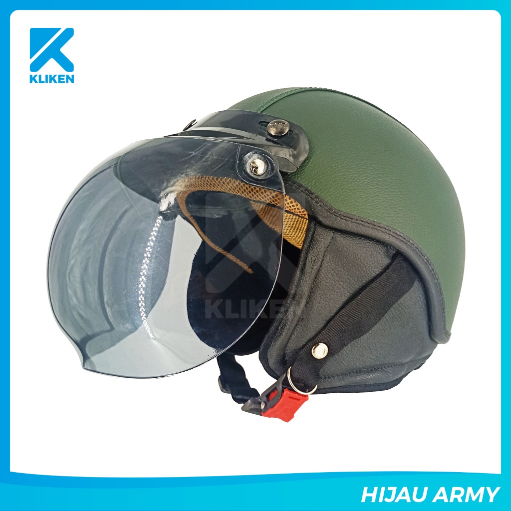 Jual Helm Mosar Retro Klasik Half Face Kulit Sintetis Dewasa Variasi ...