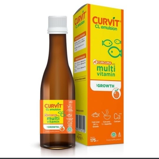 Jual Curvit CL Emulsion 175ml Rasa Jeruk/ vitamin anak masa pertumbuhan ...