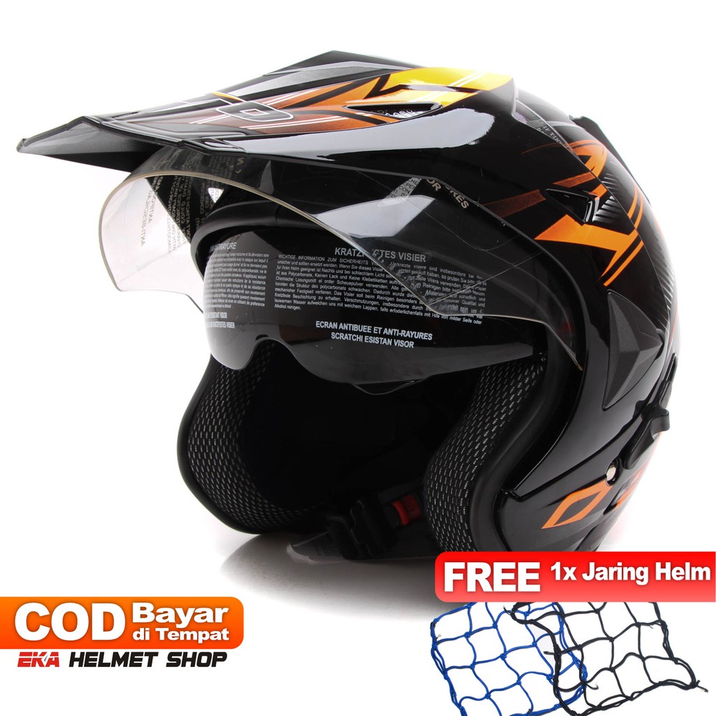 Jual Helm Motor Pria Polos SNI Helem Cowok Dewasa Helmet ProSight Cross ...