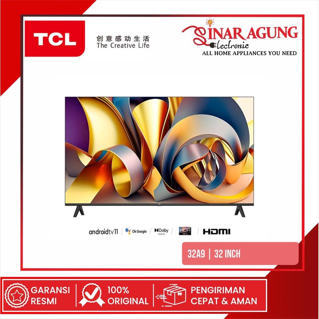 Jual [COD] SMART TV / ANDROID TV / LED TCL 32A9 DOLBY AUDIO HD (ANDROID ...