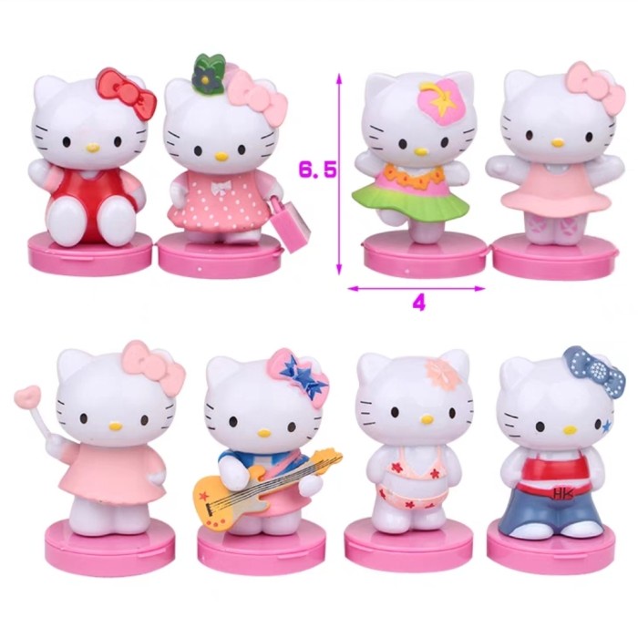 Jual Hello Kitty Figure Set Miniatur Topper Keroppi Kuromi Melody ...