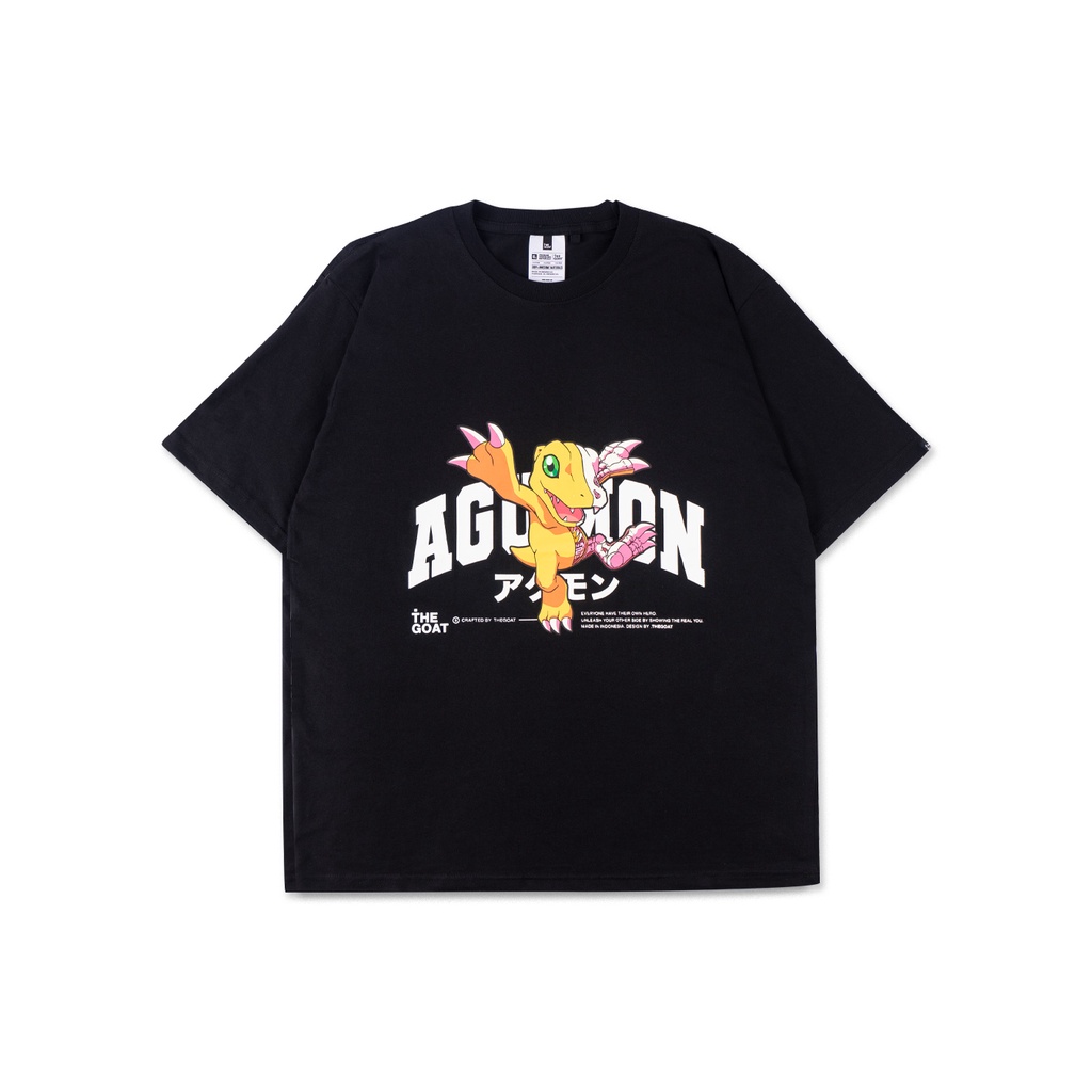 Jual Dot The Goat T-SHIRT DIGIMON - AGUMON BLACK | Shopee Indonesia