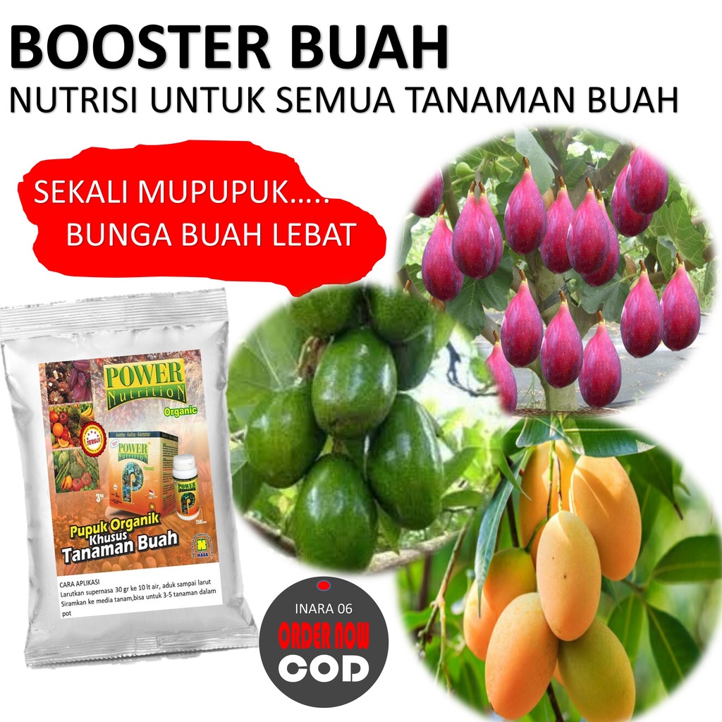 Jual Pupuk Organik Serbuk 30 grm Pupuk buah durian Alpukat Mangga pelebat buah dan perangsang ...