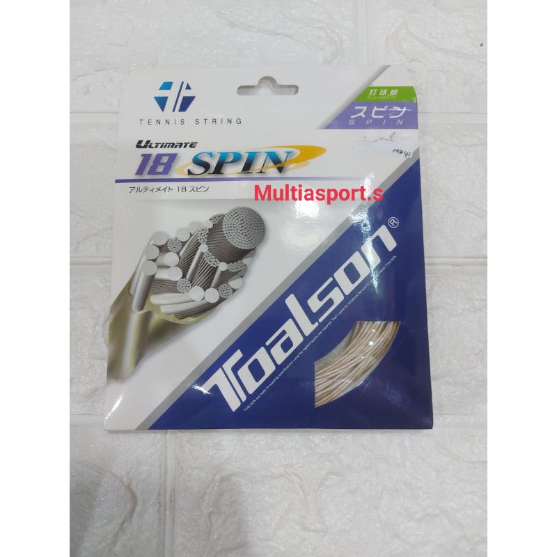 Jual SENAR TENIS LAPANGAN TOALSON ULTIMATE 18 SPIN | Shopee Indonesia