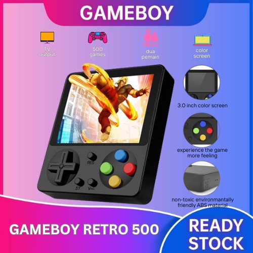 Jual GAMEBOY Retro 500 In 1 SUP Dual Stick Mini Portable Game Boy ...