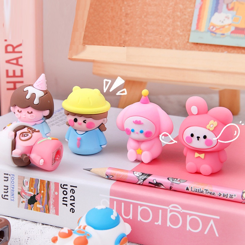 Jual RAUTAN KARAKTER KARTUN LUCU / PENGSERUT PENSIL LUCU IMUT ...