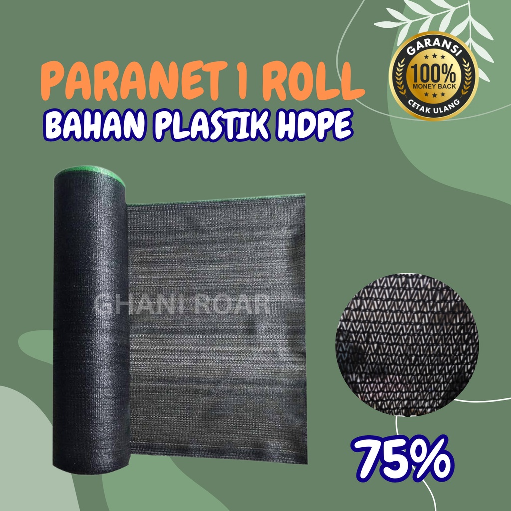Jual Paranet PeneduhTanaman 75% 1 Roll Lebar 3 Meter Panjang 100 Meter ...
