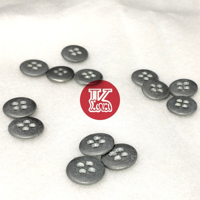 Jual Kancing Logam Lubang 4 Polos 24L Pewter | Shopee Indonesia