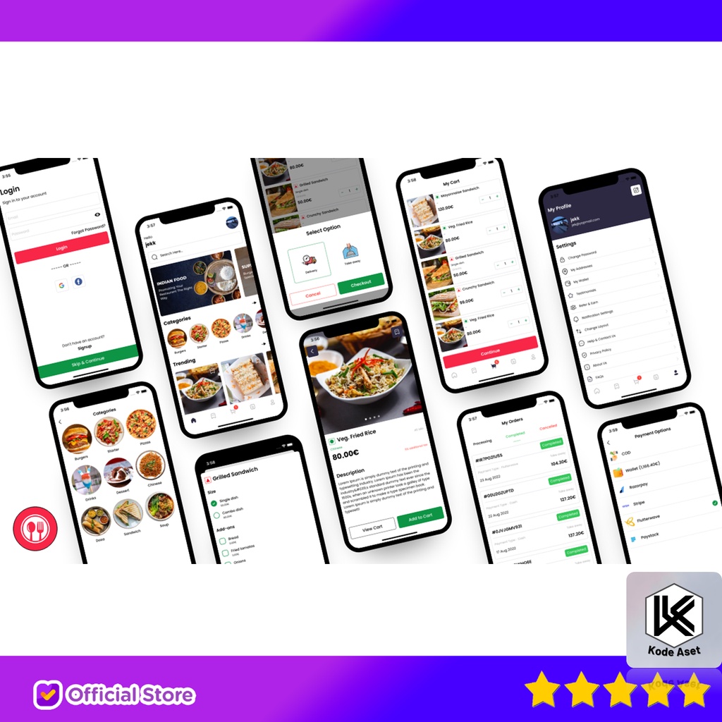 Jual SOURCE CODE APLIKASI SINGLE RESTAURANT - ANDROID USER & DELIVERY BOY APPS WITH LARAVEL ...