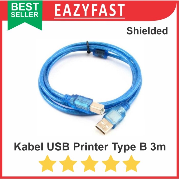 Jual Kabel USB Printer 3m 3 m meter Extender Extension Male Female Type B | Shopee Indonesia