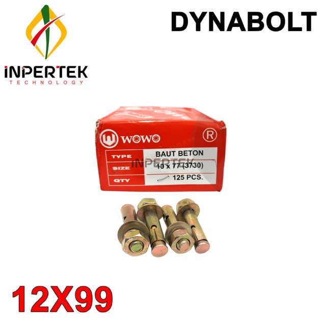 Jual Dynabolt 12 X 99 WOWO Dyna Bolt Baut Beton Dinabol M12X99 | Shopee ...
