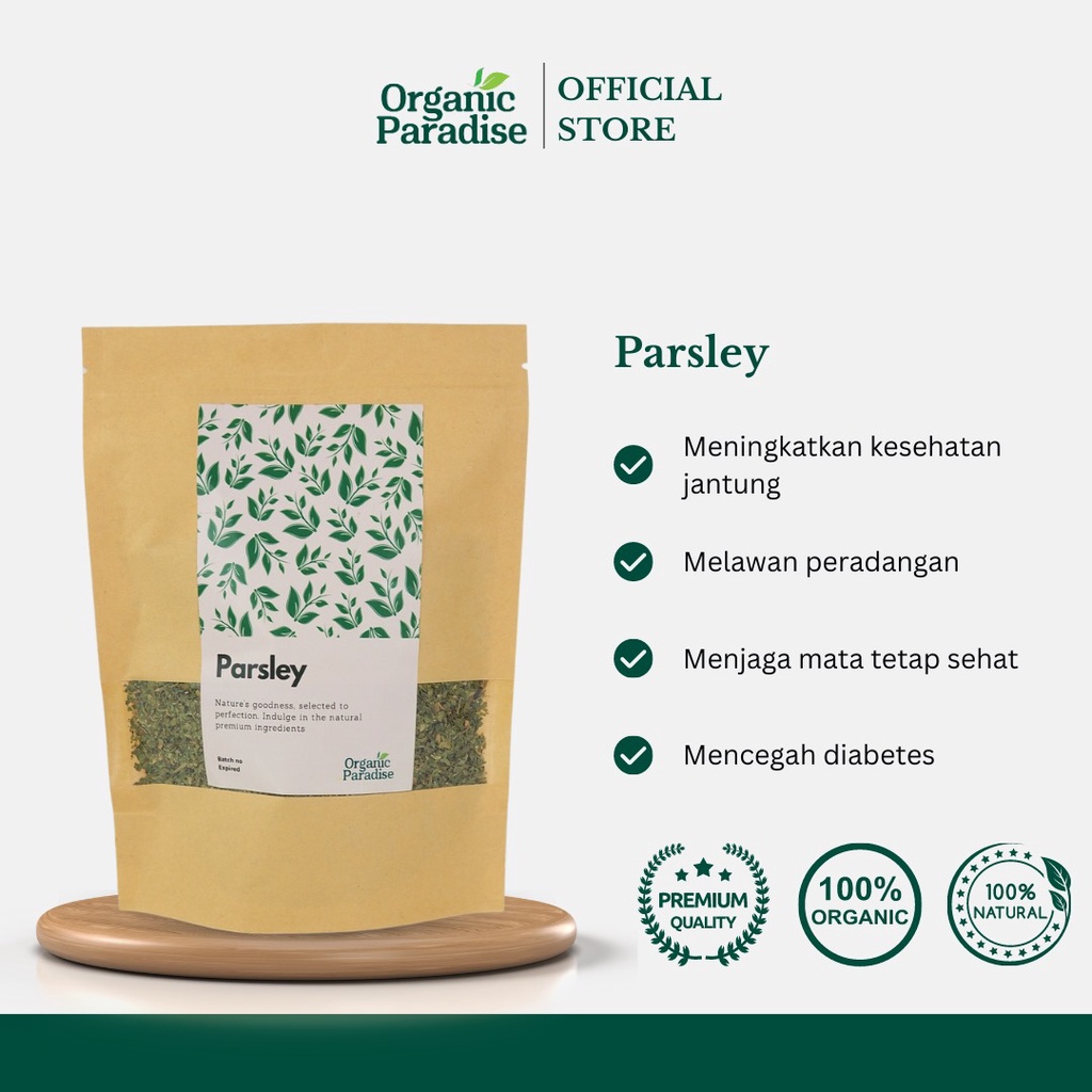 Jual Daun Parsley Kering 50 Gram / / Dried Parsley Leave 50 gram ...