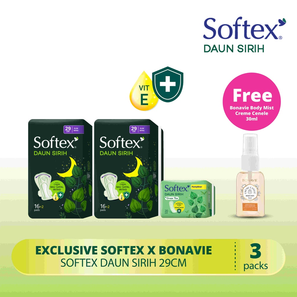 Jual Exclusive Package Bonavie x Softex Daun Sirih 29cm | Shopee Indonesia