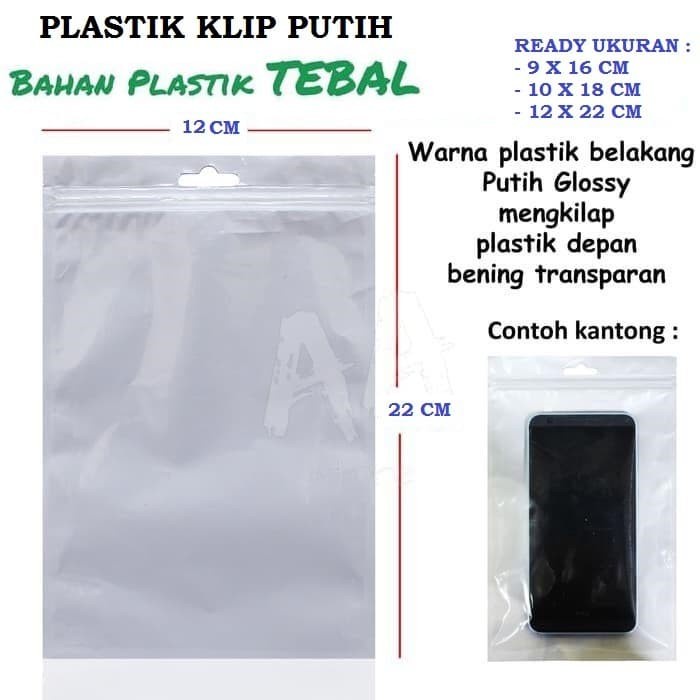 Jual PLASTIK KLIP PUTIH SUSU - 9 x 16 CM | Shopee Indonesia
