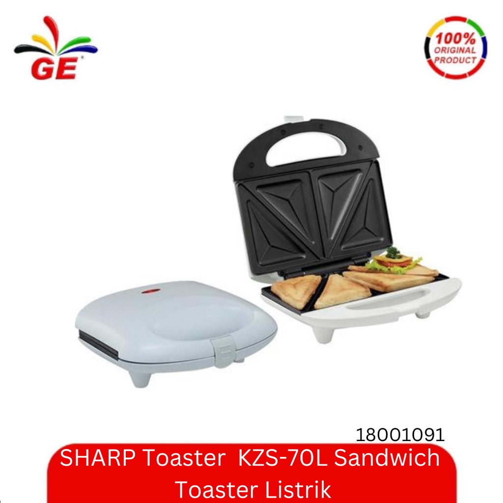 Jual SHARP Toaster KZS-70L Sandwich Toaster Listrik - 18001091 | Shopee ...