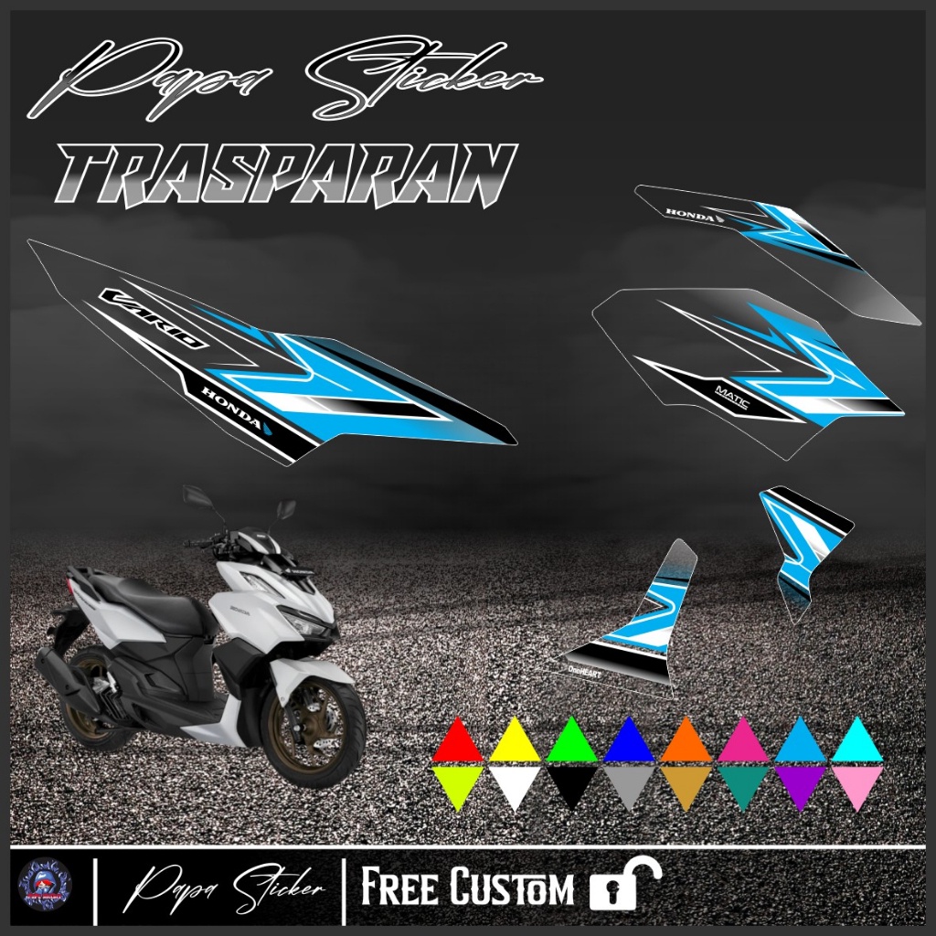 Jual Transparan Striping VARIO 160 STICKER Transparan papa 05 | Shopee ...