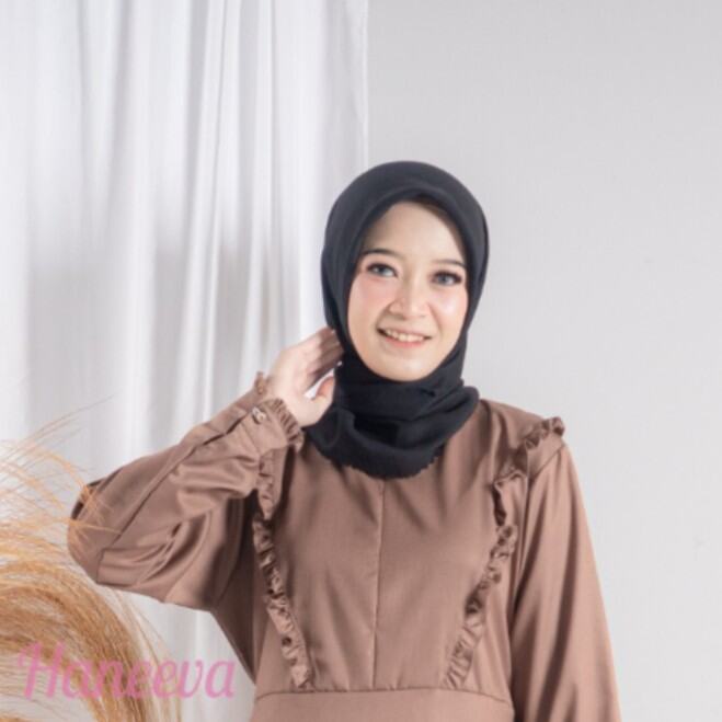 Jual Kerudung hijab pashmina ayudia elegan warna hitam | Shopee Indonesia