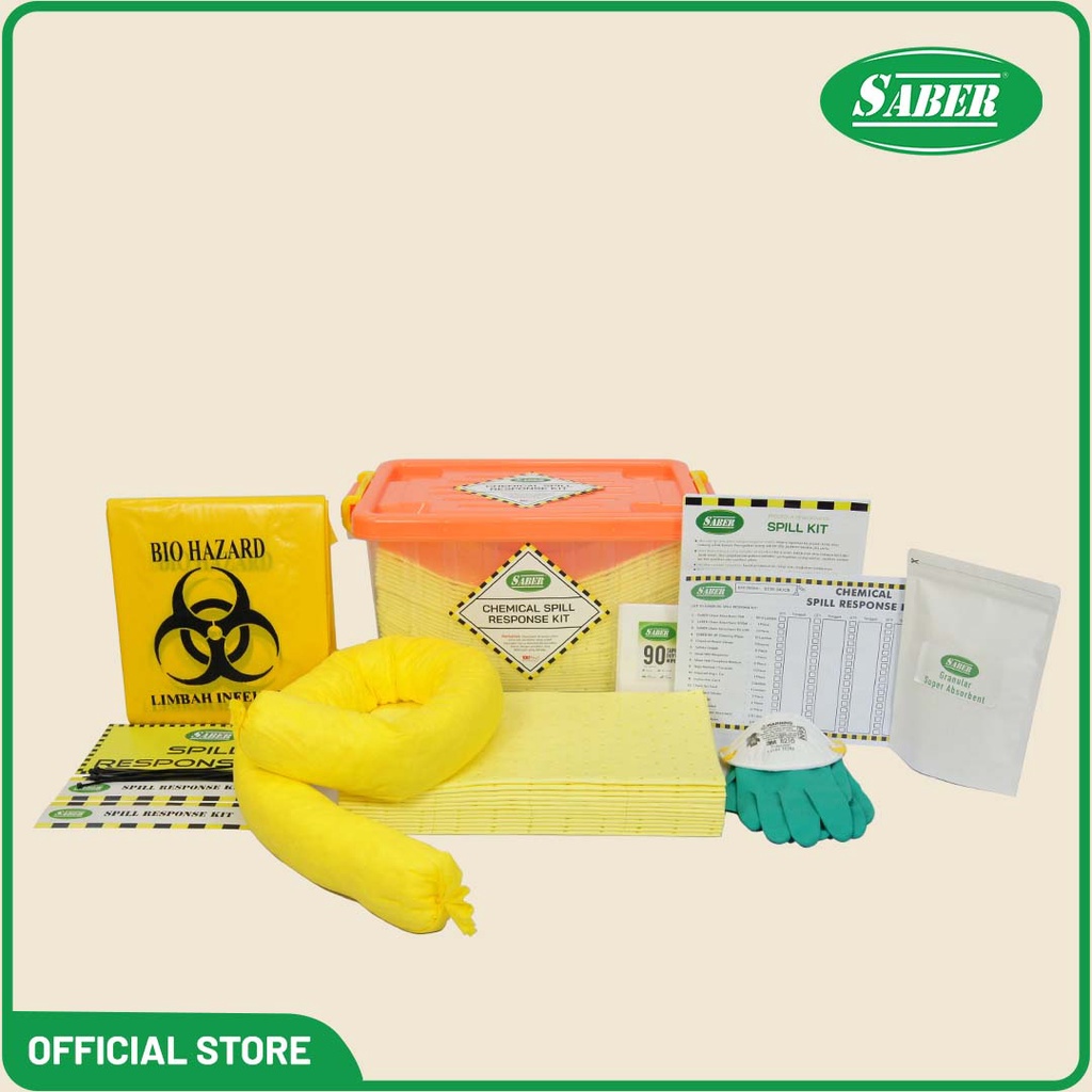 Jual SABER CHEMICAL SPILL RESPONSE KIT - CLEAR BOX 15 LITER - SC15-SK ...