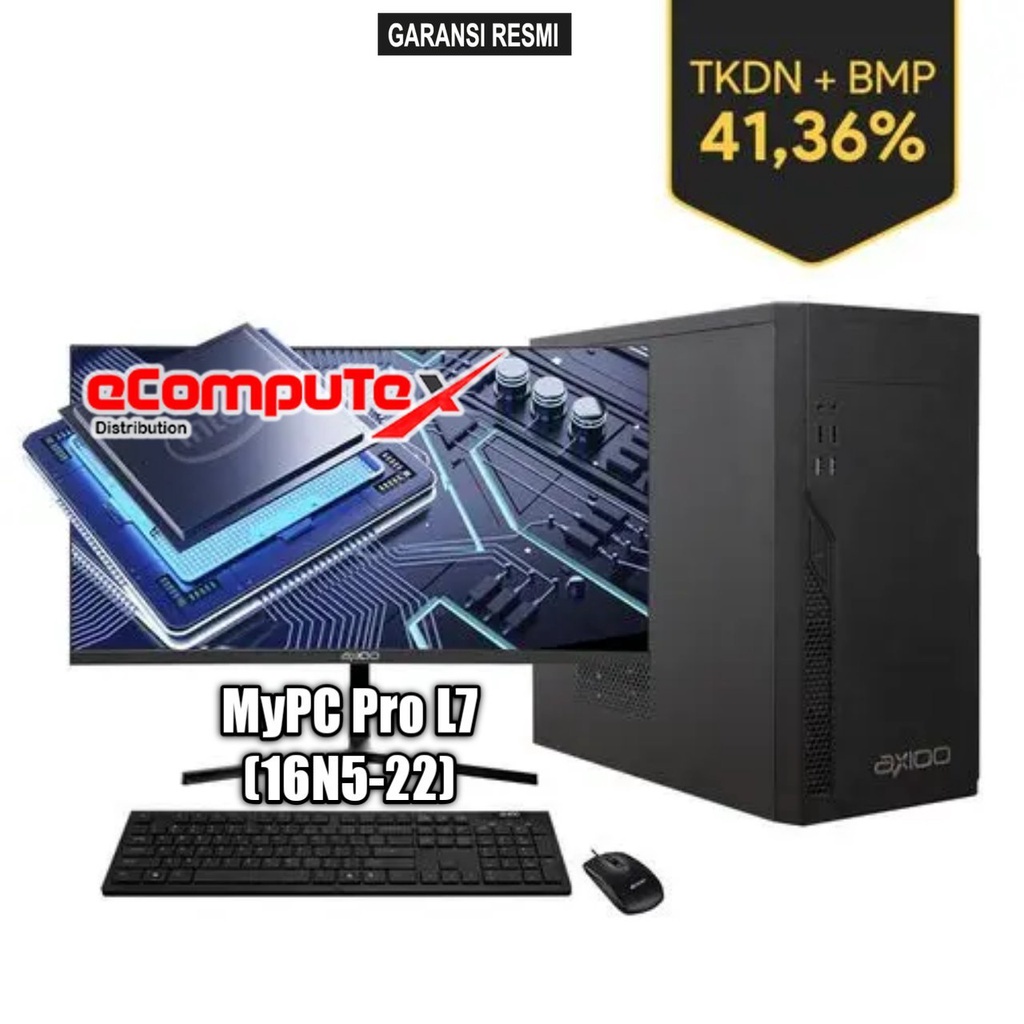 Jual PC DESKTOP AXIOO MYPC PRO L7 (16N5-22) i7 16GB 512GB 21.5"FHD TKDN GARANSI RESMI | Shopee ...