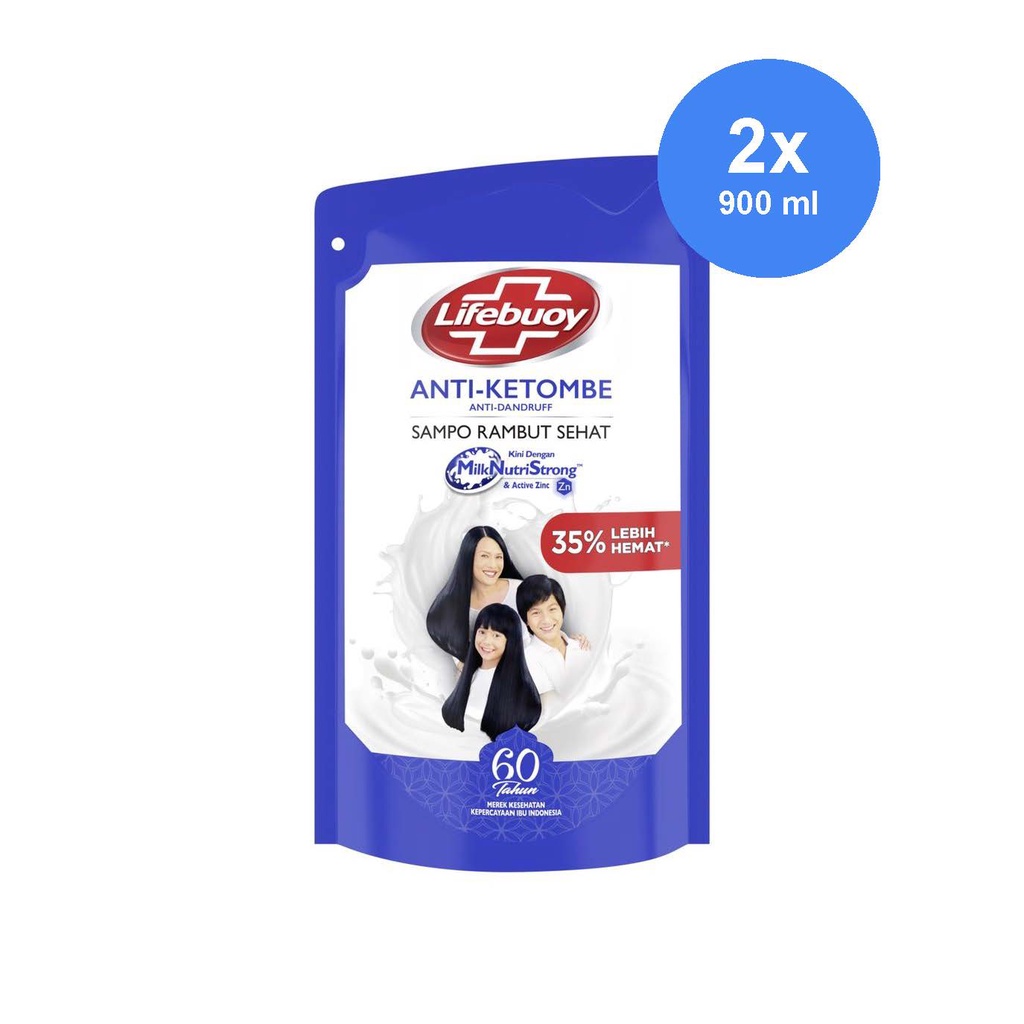Jual LIFEBUOY SHAMPO ANTI KETOMBE ANTI DANDRUFF dgn MilkNutriStrong ...
