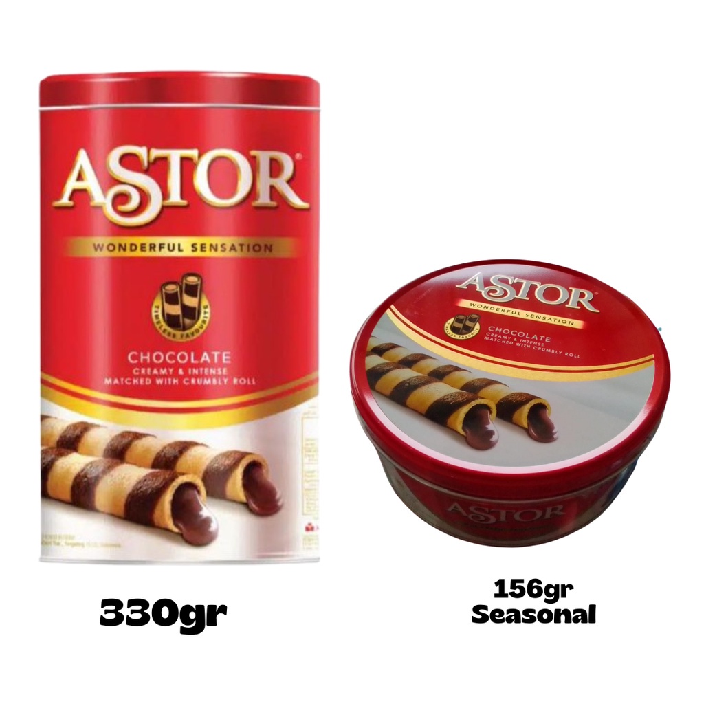 Jual Astor Chocolate Wafer Stick Kaleng 156/330Gram MAYORA | Shopee ...