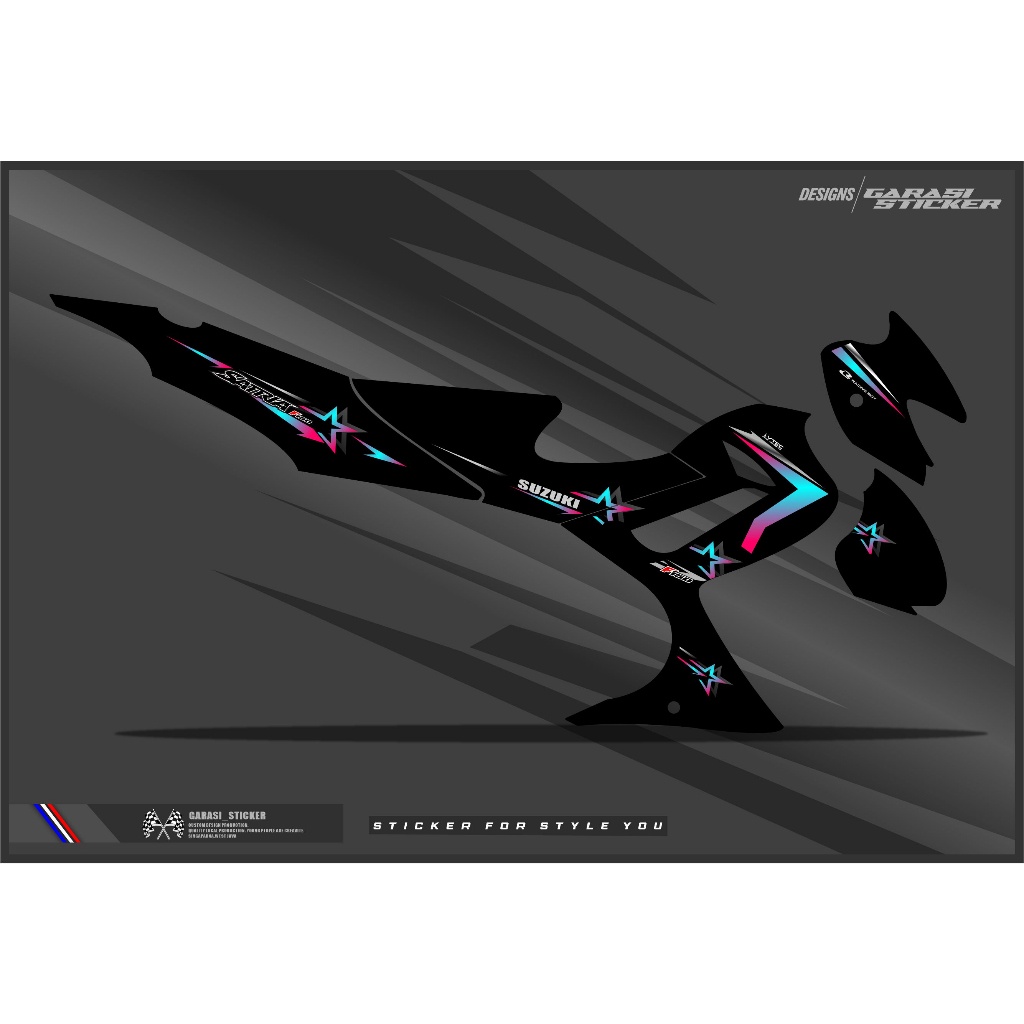 Jual Striping / Stiker Satria Fu Barong /Satria Fu Lama Stars Thai New ...