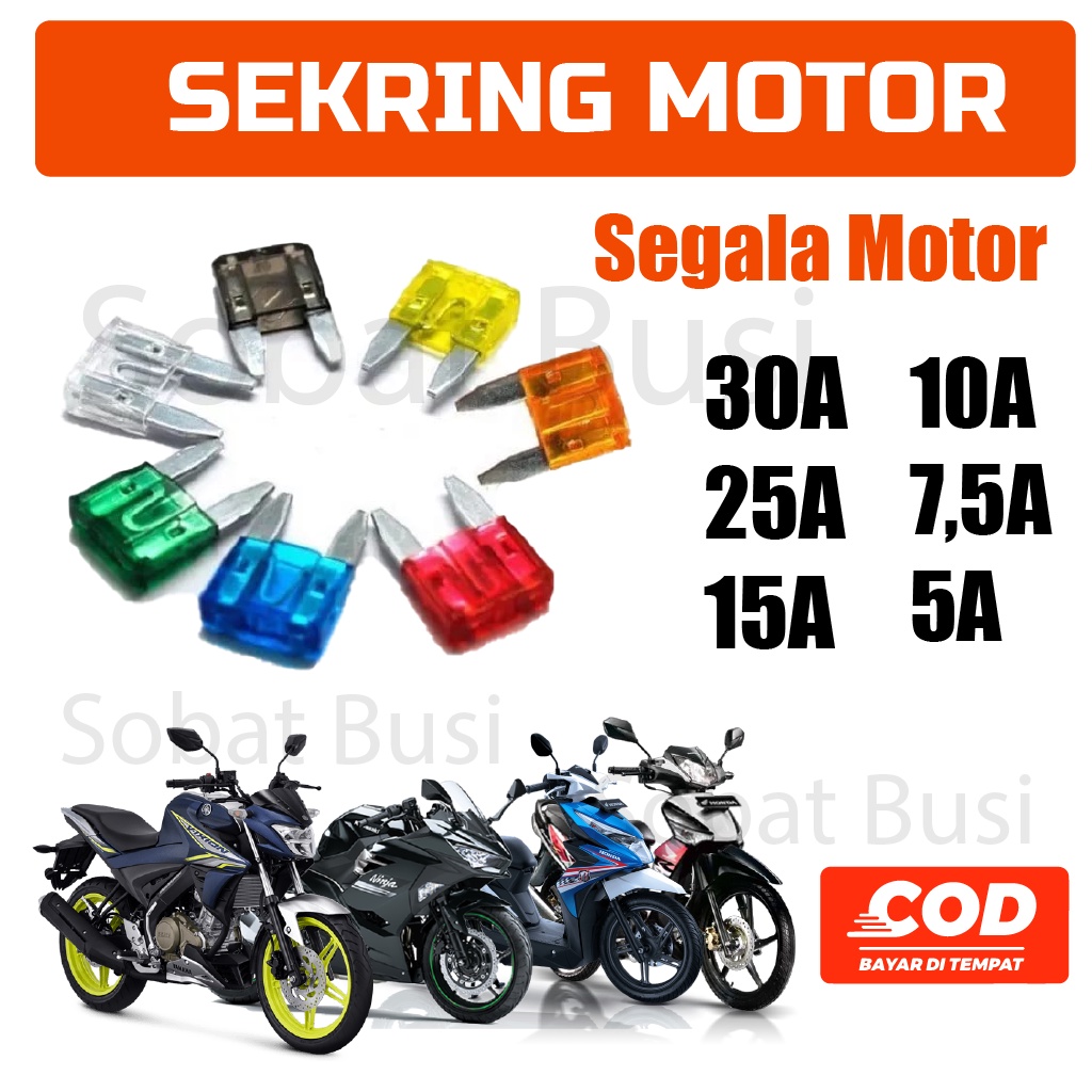 Jual SATUAN MIKRO Sekring Fuse Mikro / Fuse DX Micro 5A, 7.5A, 10A, 15A ...