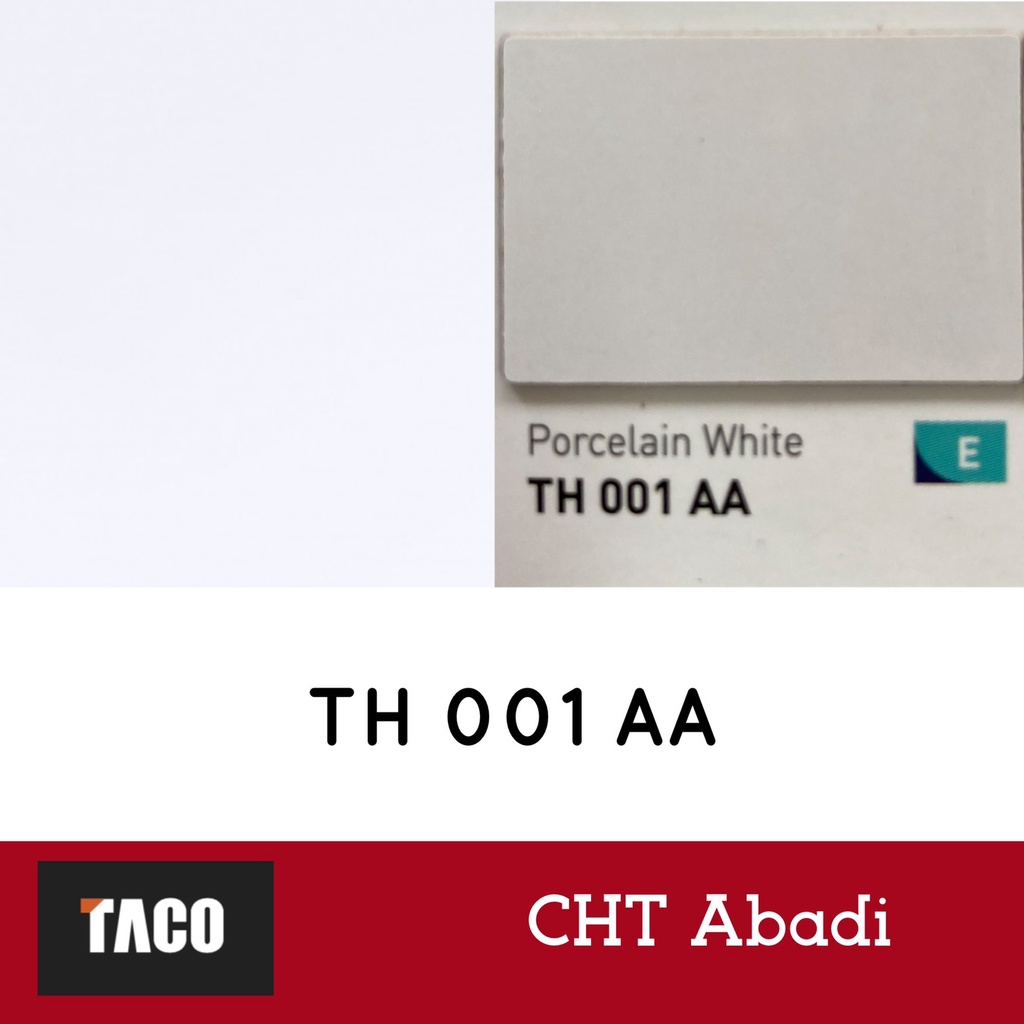 Jual TACO HPL Porcelain White TH 001 AA (HARGA BELUM TERMASUK ONGKIR ...
