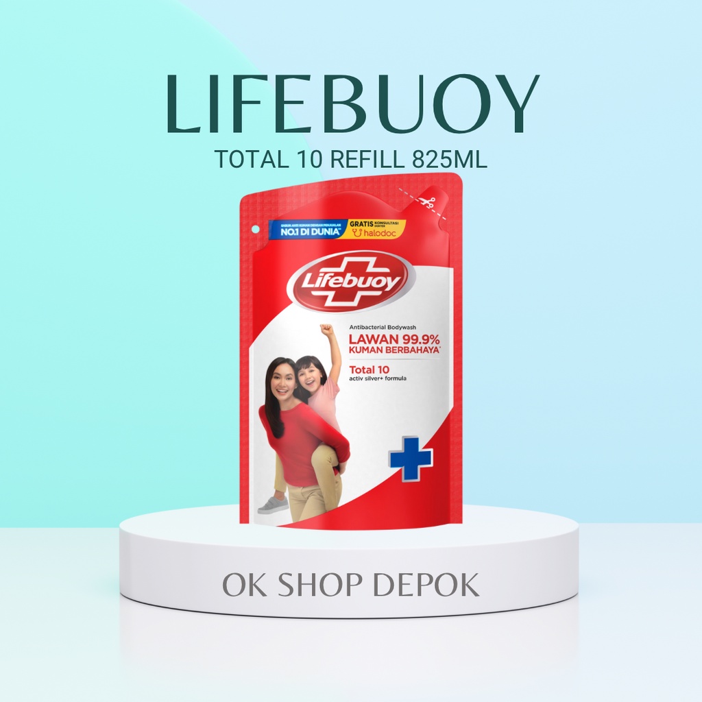 Jual Lifebuoy Total 10 825ml (Merah) | Shopee Indonesia