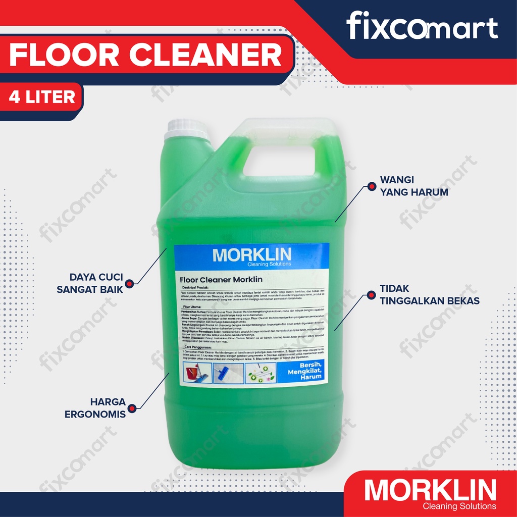 Jual Morklin Floor Cleaner 4 Liter | Shopee Indonesia