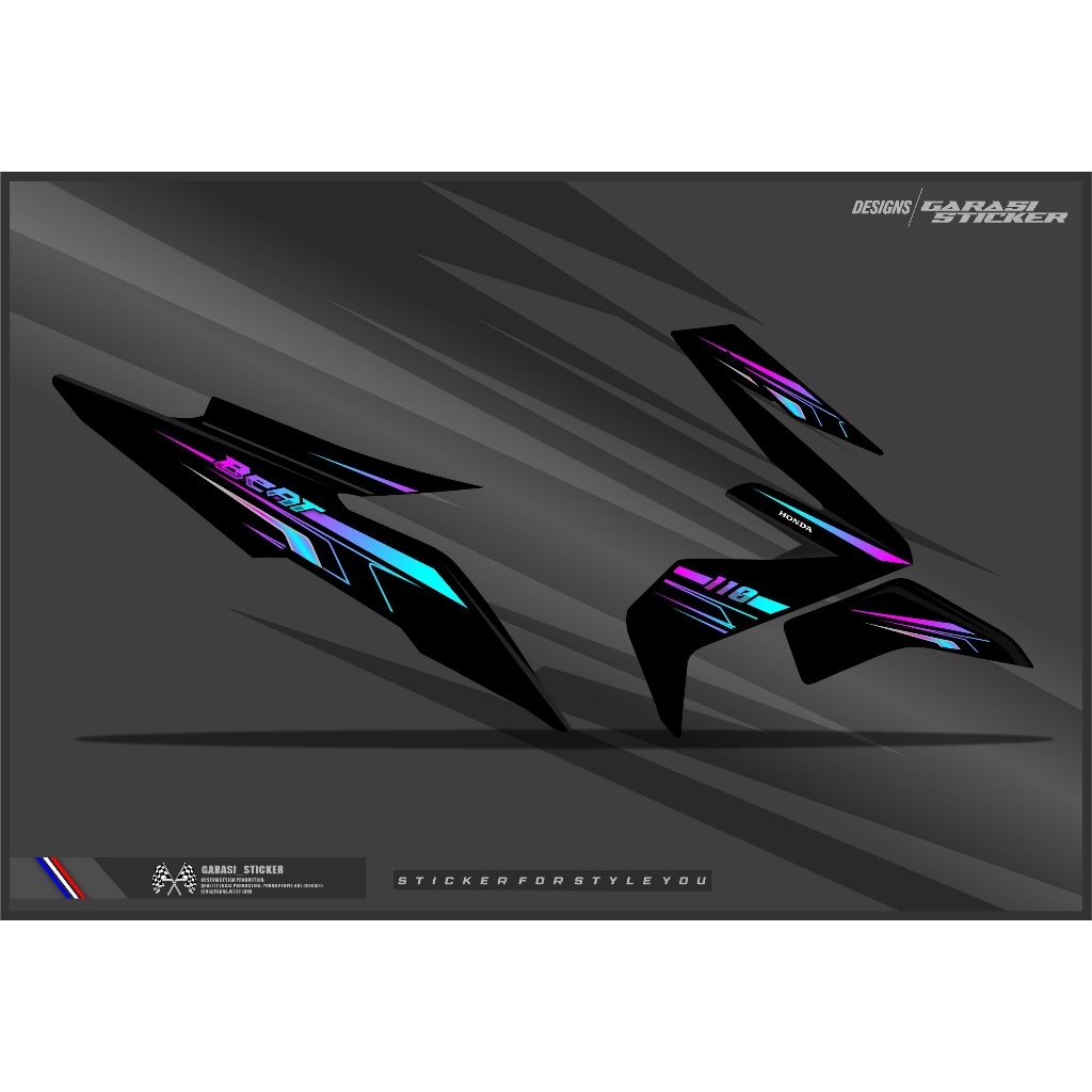 Jual Striping/Stiker Beat ESP / Beat Street Simple Thai Style V6 ...