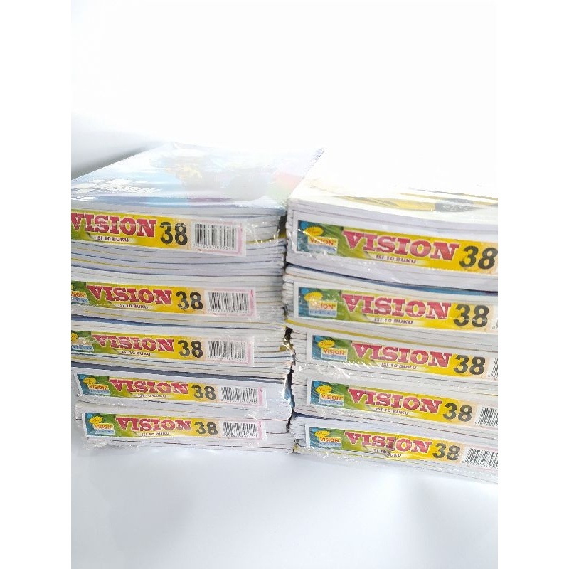 Jual VISION BUKU TULIS ISI 38 LEMBAR (10 PCS) | Shopee Indonesia