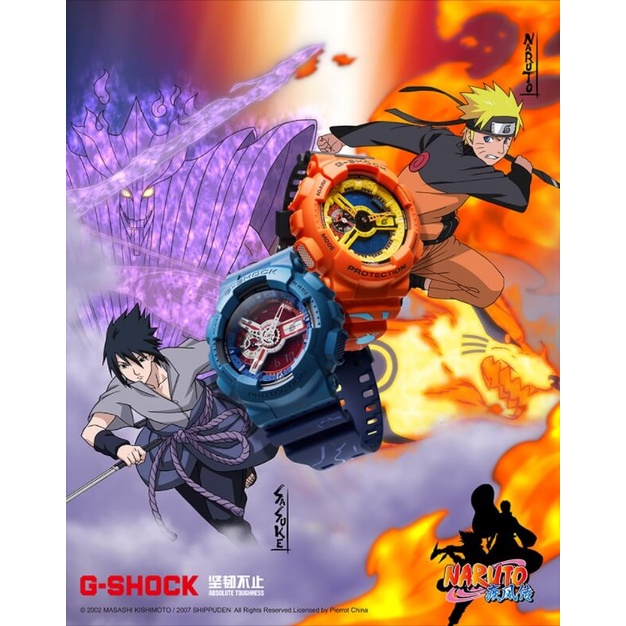 Jual SELLY JAM TANGAN GSHOCK CASIO GSHOCK NARUTO SASUKE FULLSET LIMITED ...