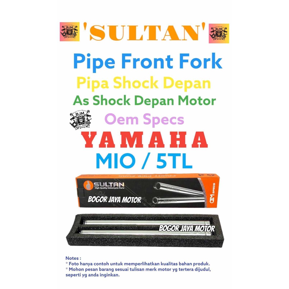 Jual 1 SET SULTAN AS SHOCK DEPAN YAMAHA MIO 5TL PIPA SHOCK DEPAN MOTOR ...
