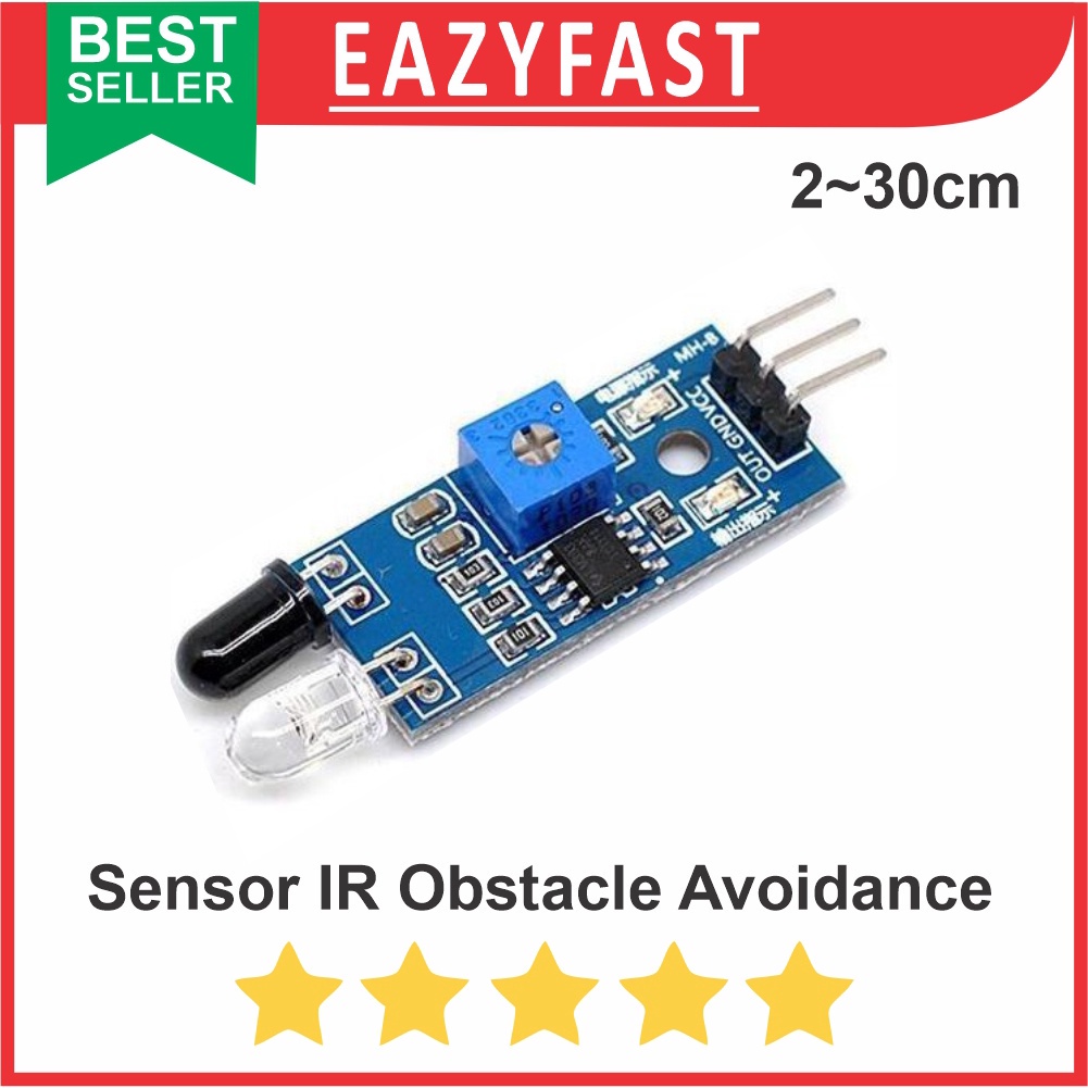 Jual Sensor Tembok Halangan Arduino Obstacle Avoidance Module IR ...