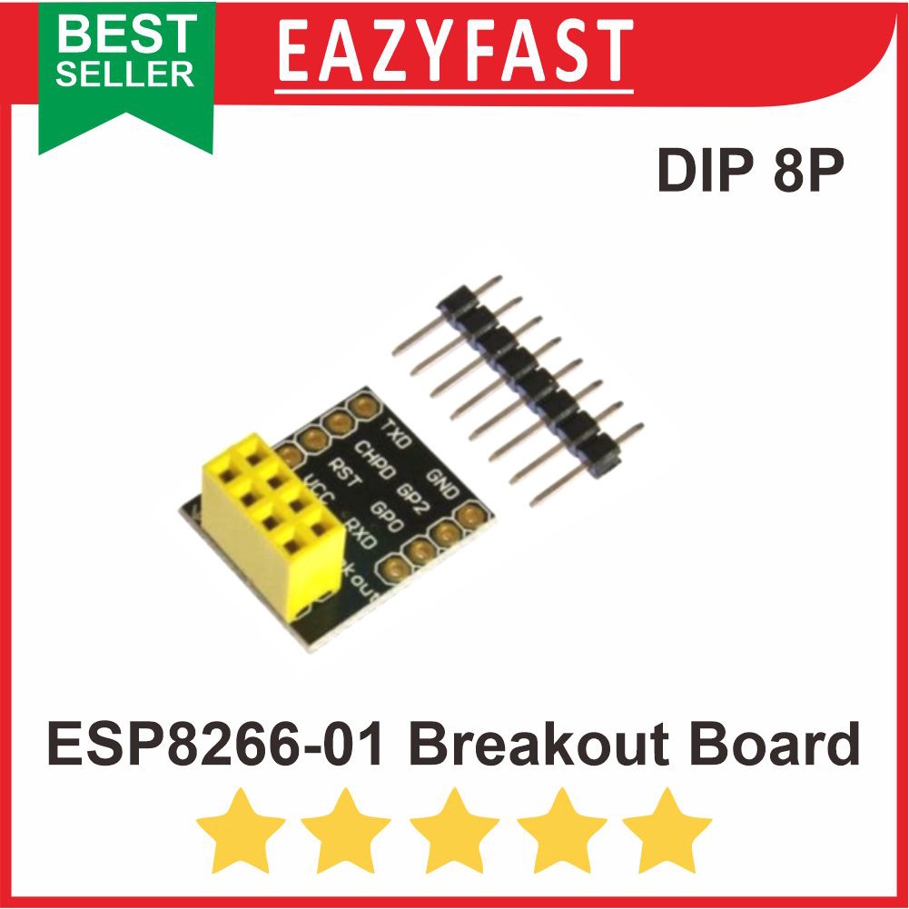 Jual ESP8266 01 Breakout Board / Adapter Plate Breadboard DIP ESP01 ESP ...