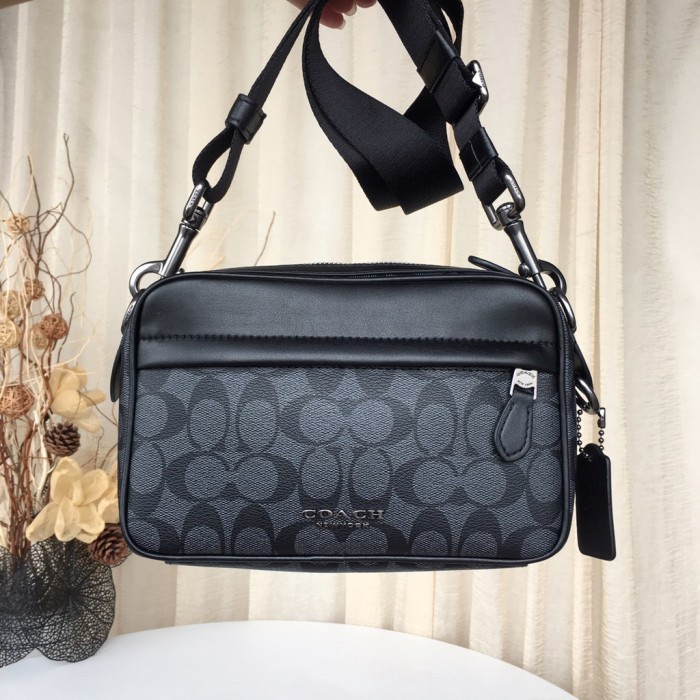 Jual VS Tas Coach *50715* Men Shoulder Cross Body Camera Bag - Black ...
