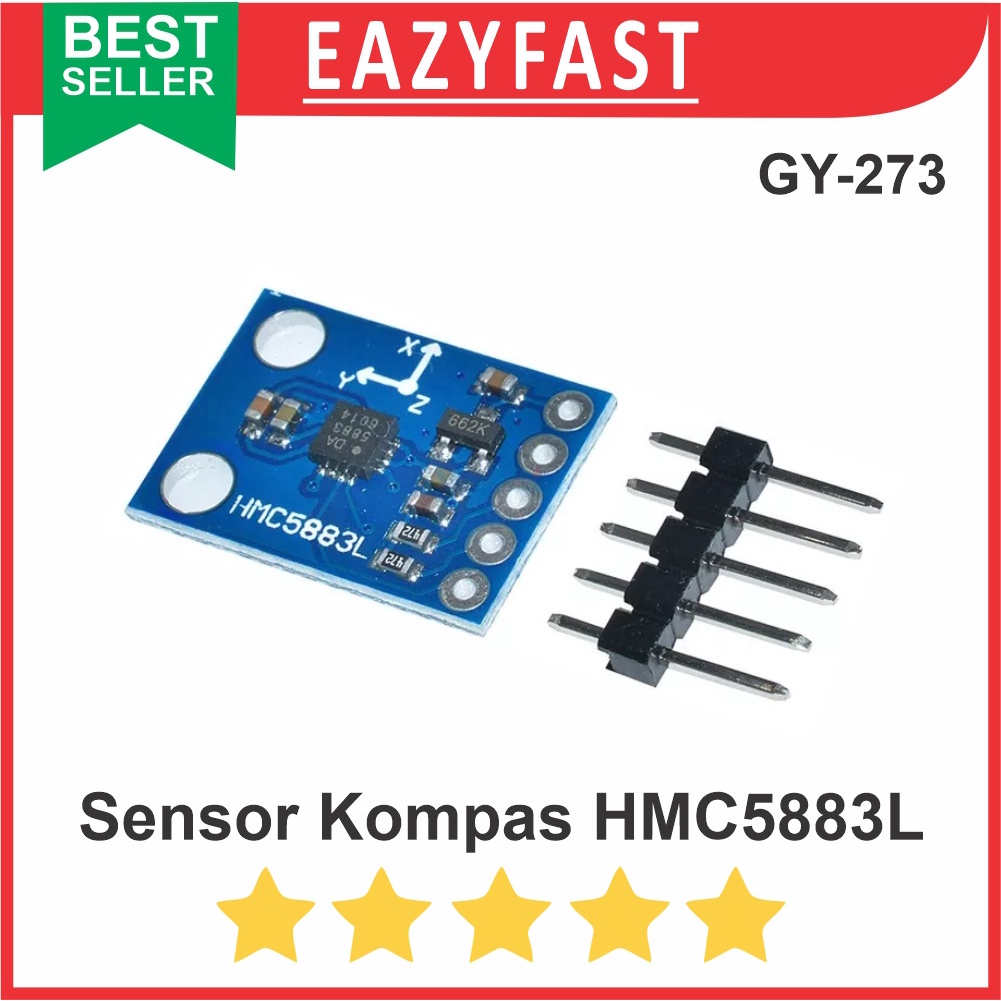 Jual GY-273 HMC5883L HMC Sensor Compass Magnetometer Module | Shopee ...