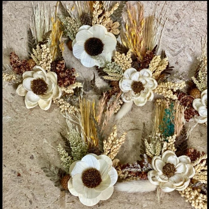 Jual Rangkaian Bunga Rustic Bunga Kering Hiasan Hampers Bahan Mahar ...