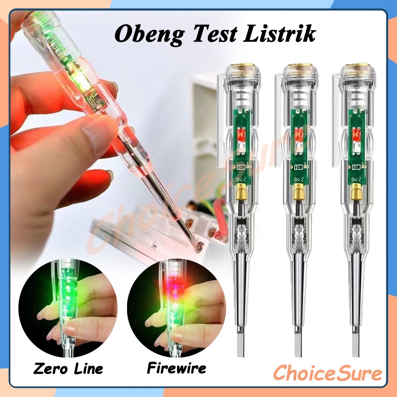 Jual Obeng Test Listrik / TesPen Obeng Tes with Indicator Dual LED ...