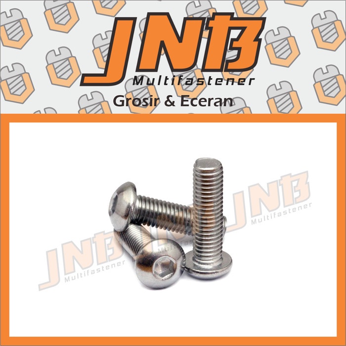 Jual Baut L Button Head M10 X 45 Buttonhead Stainless Steel | Shopee Indonesia