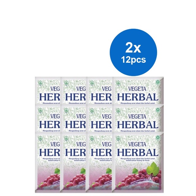 Jual Vegeta Herbal Sachet 5 gr x 12 (2 pack) | Shopee Indonesia