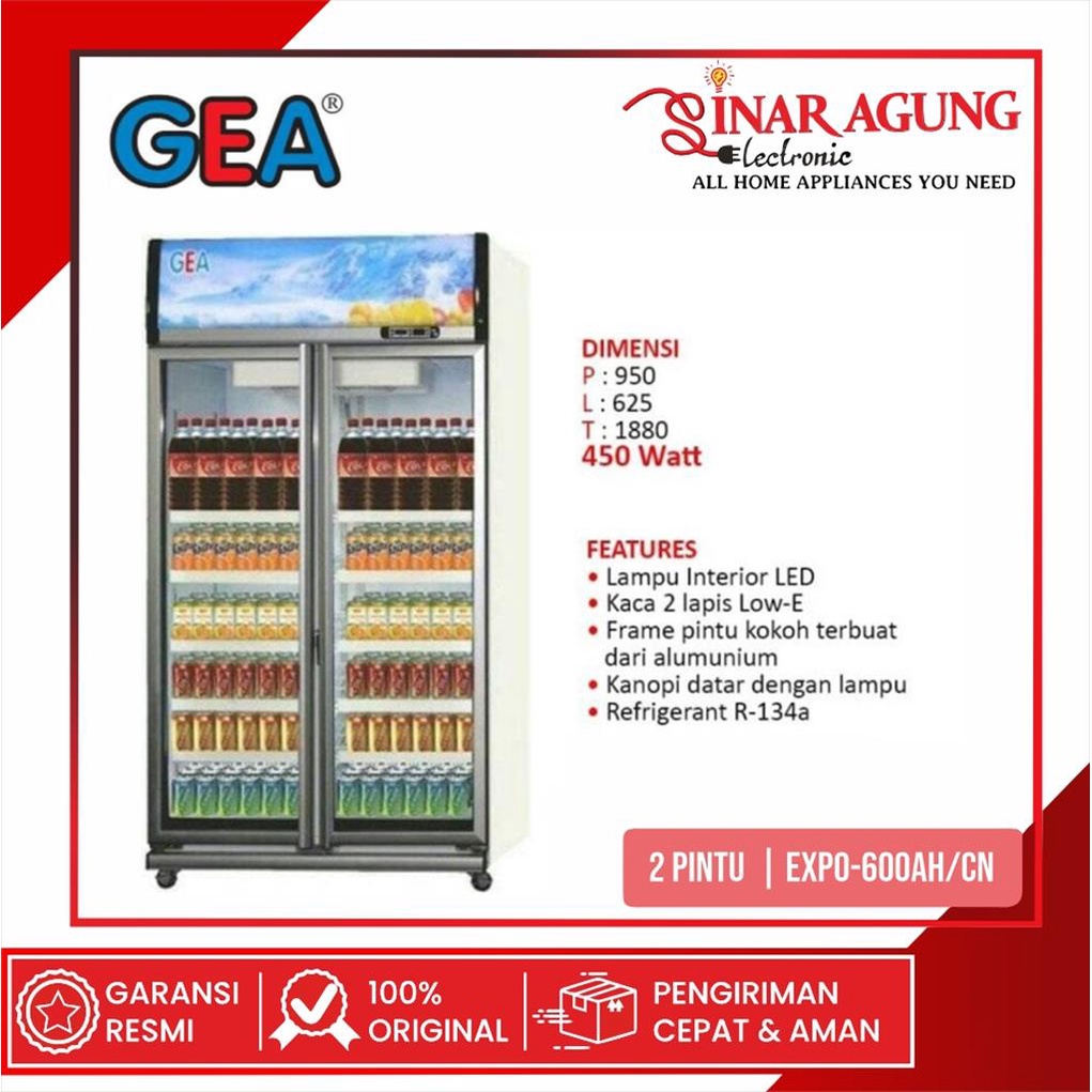 Jual SHOWCASE DISPLAY COOLER GEA EXPO600AHCN / EXPO-600AHCN CHILLER 575 ...